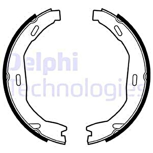 DELPHI Feststellbremse Bremsbackensatz Für MERCEDES S204 W204 07-14 ...