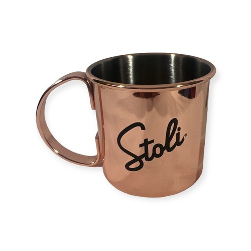 Stoli Moscow Mule Copper Mug Silver D Handle Cup | eBay