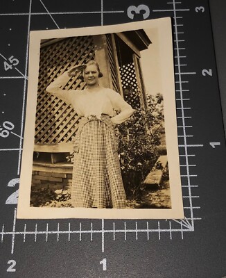 1910s Woman Giving Military Salute Hand to Head Patriotic Vintage ...