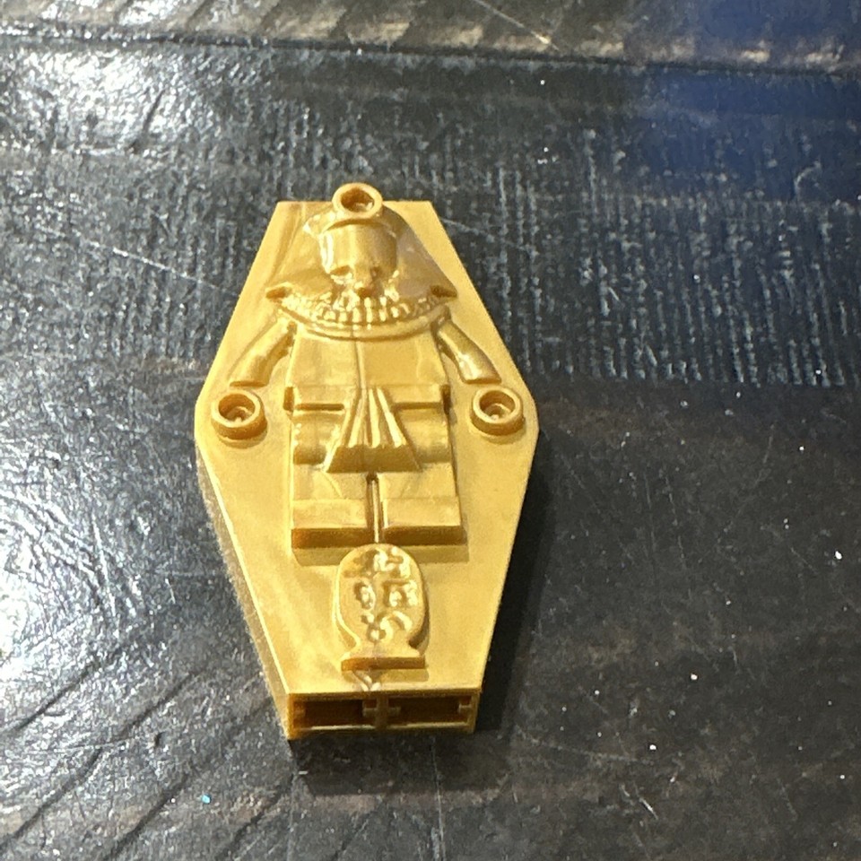 LEGO Mummy Sarcophagus Pharoahs Quest Coffin Tomb 30164 Pearl Gold 7327 ...