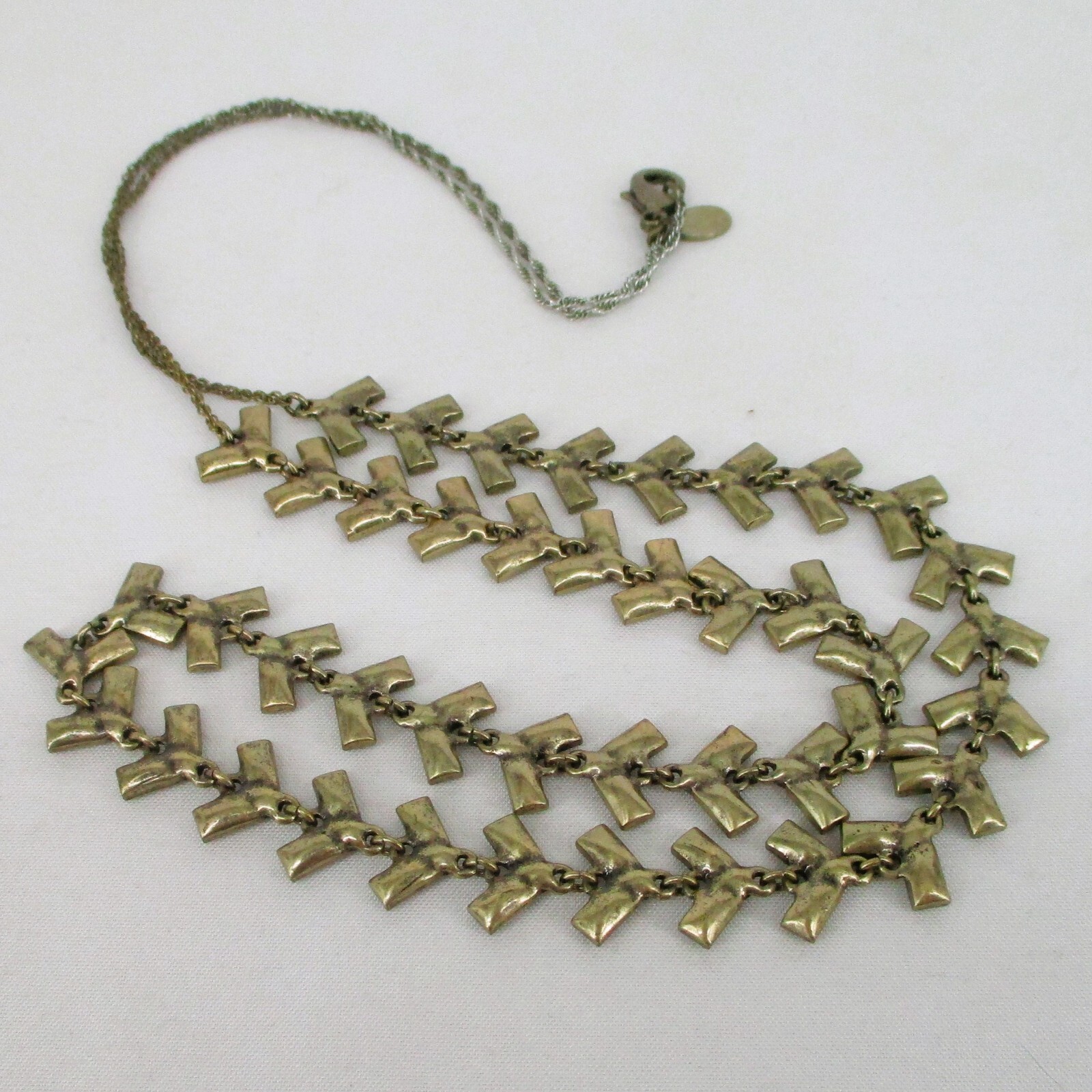 Vintage 32" Long Rhinestone Chain Statement Necklace LOFT Jewelry Women ...