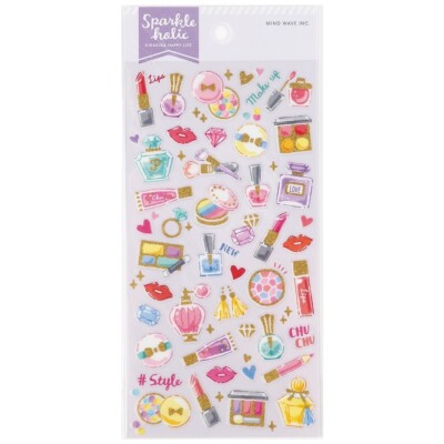 Mind Wave Sparkleholic Transparent Gold Glitter Stickers / Cosmetic | eBay