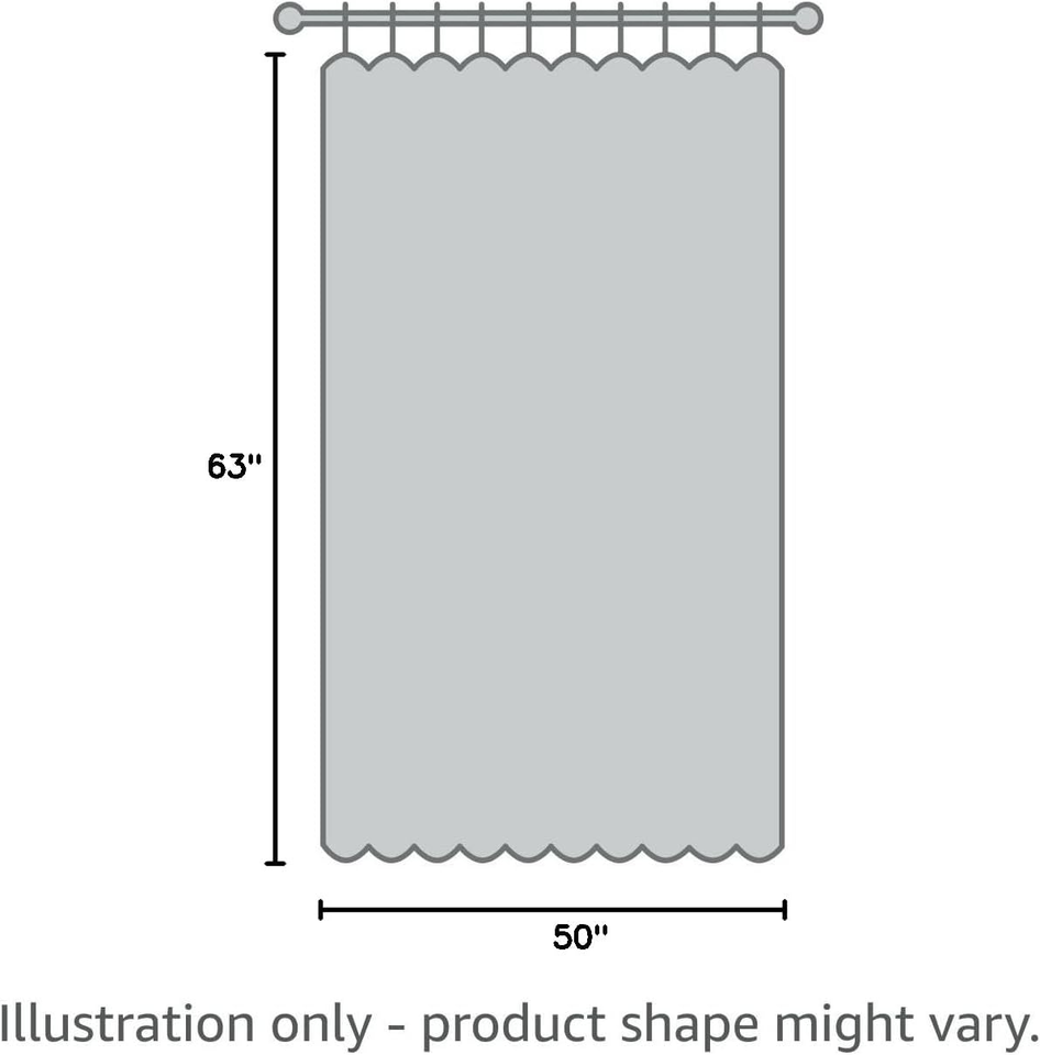 Drop Cloth Curtain Panel, Light Filtering Ring & Tab Top with Attached ...