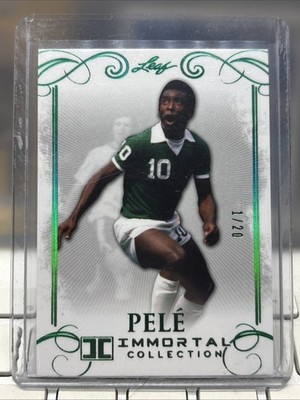 2016 Leaf Pele Immortal Collection Green Spectrum 1/20 Pele #20 Cosmos ...