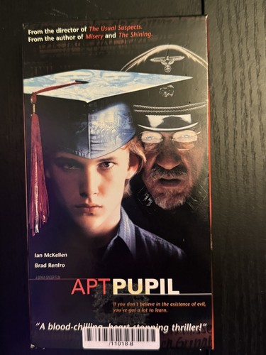 Apt Pupil (VHS, 1999) Ian McKellen, Brad Renfro STEPHEN KING, VHS | eBay