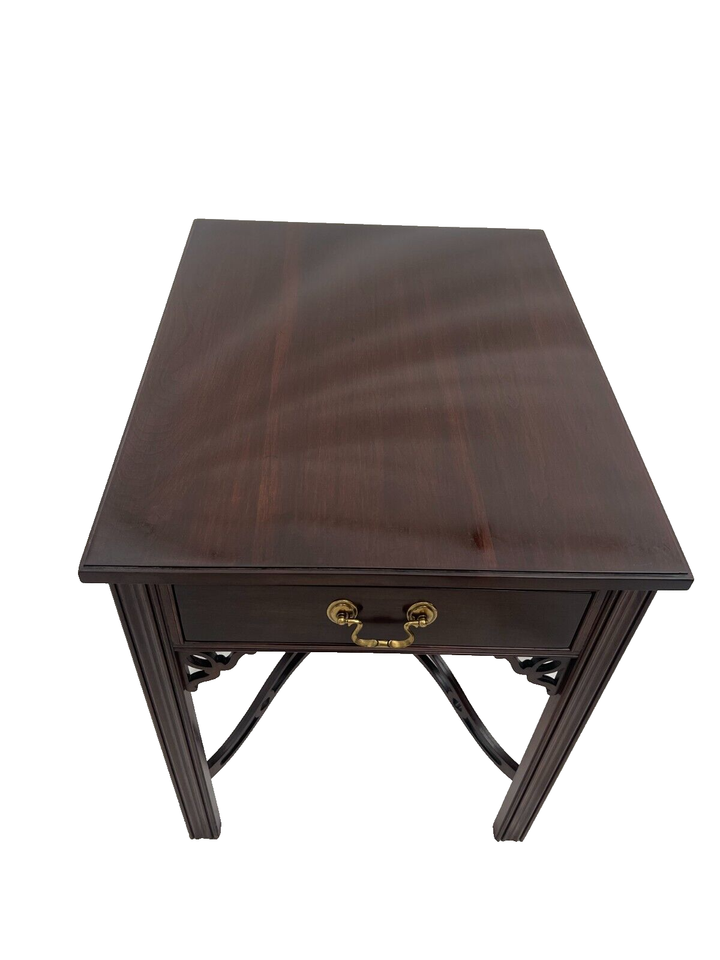 Ethan Allen Side Table Nightstand Victorian Style Dovetail Drawer ...