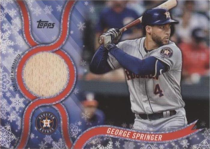 2018 Topps Holiday - Walmart Mega Box Relics George Springer #R-GSP ...