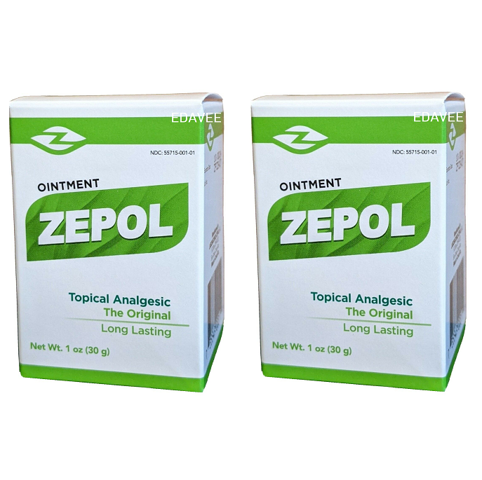 ZEPOL 2pk Analgesic Ointment Muscle Joint Ache Pain Backache Sprain ...