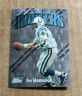 1997 Topps Finest Uncommon # 322 Jim Harbaugh Indianapolis Colts | eBay