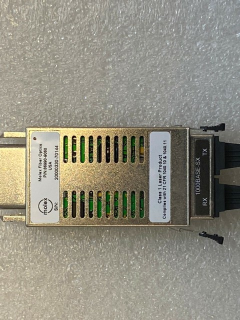 Molex Fiber Optics 86990-9060 1000base-sx Transceiver 21 CFR for sale ...