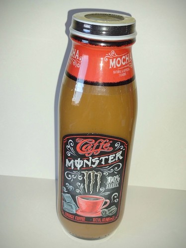 RARE! Monster Energy Drink Iced Coffee CAFFE MOCHA 13.7oz (1X) FULL ...
