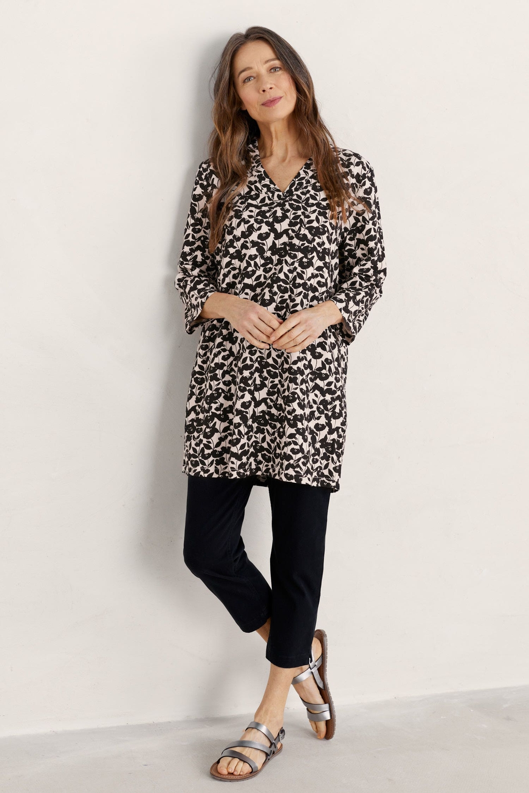 Seasalt Women's Tunic - natural Hayle Bar V-neck Tunic - Regular - Rose ...