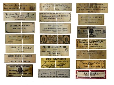 V119 Old Vintage Antique Violin Fiddle Maker Set of 21 Labels NICE! | eBay