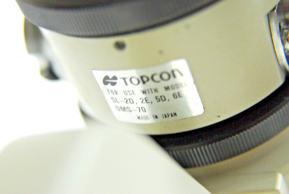 Topcon SL-2D Slit Lamp W/ OSM-70 Beam Splitter (Camera Port) - Read ...