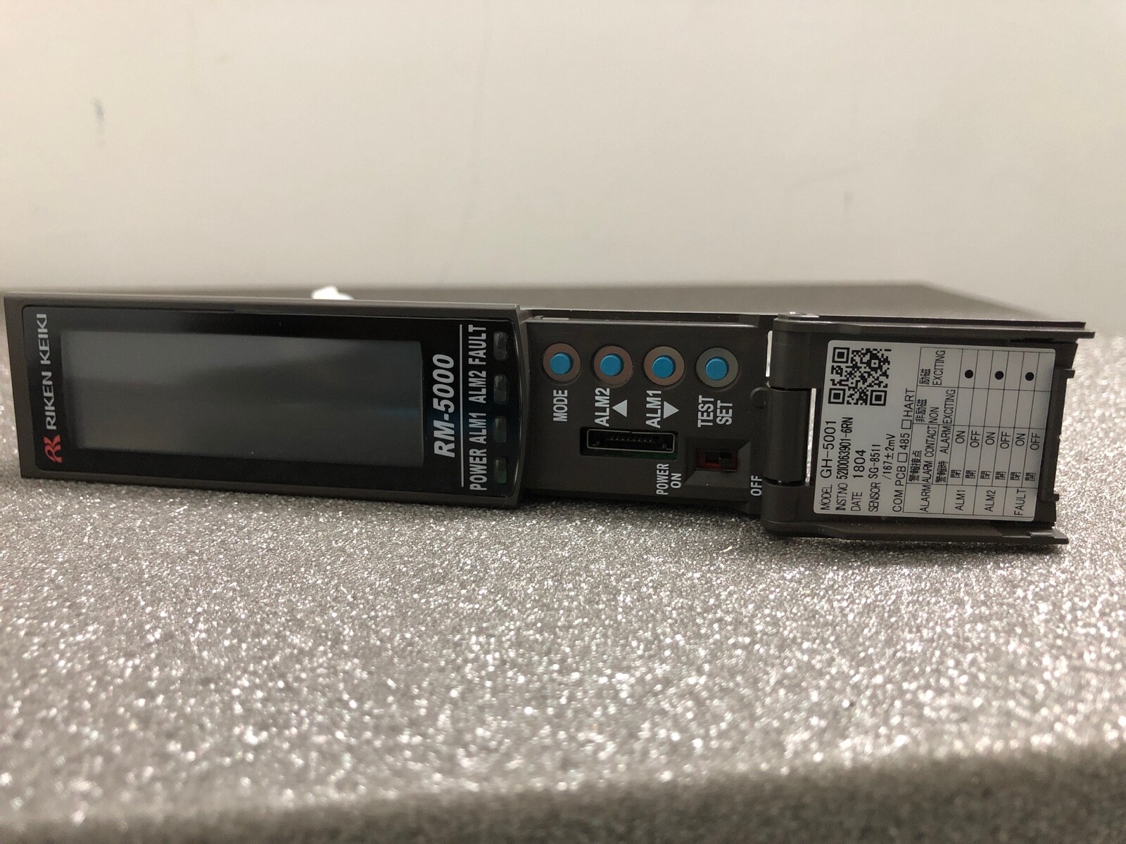 RKI Instruments GH-5001 Indicator / Alarm Unit H2 5000ppm Riken Keiki ...