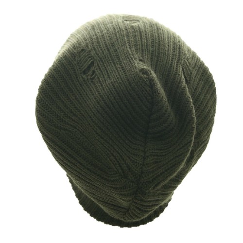 Men Women Crochet Knit Oversize Baggy Beanie Cap Slouch Distress ...