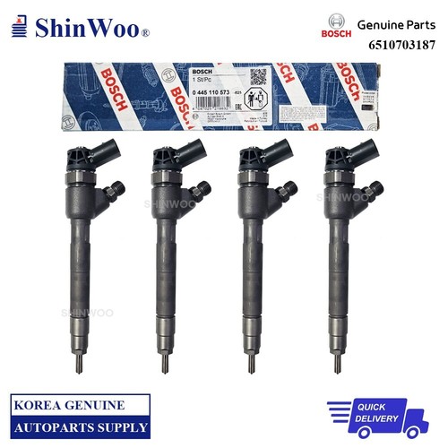 GENUINE BOSCH Diesel Fuel Injector x4 0445110573 Mercedes-Benz MARCO ...
