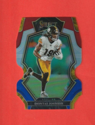 2022 Panini Select RED BLUE DIE CUT # 183 Diontae Johnson PITTSBURGH ...