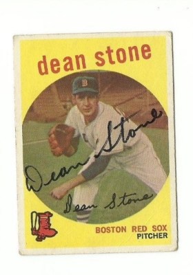 Dean Stone 1959 Topps signed auto autographed card Boston Red Sox | eBay