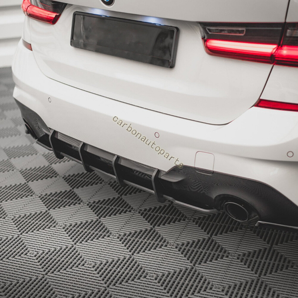 G20 Rear Diffuser Fins Gloss Black Splitter for BMW G20 M Sport Bumper ...