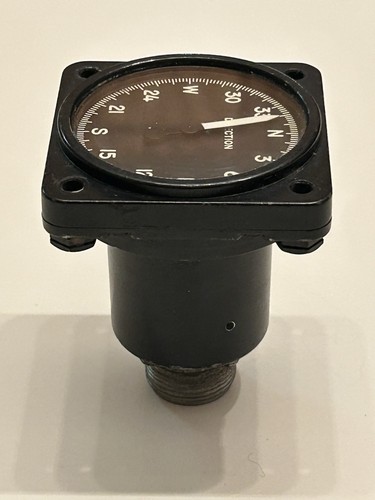 VINTAGE REMOTE INDICATING COMPASS DIRECTION - AIRCRAFT INSTRUMENT ...