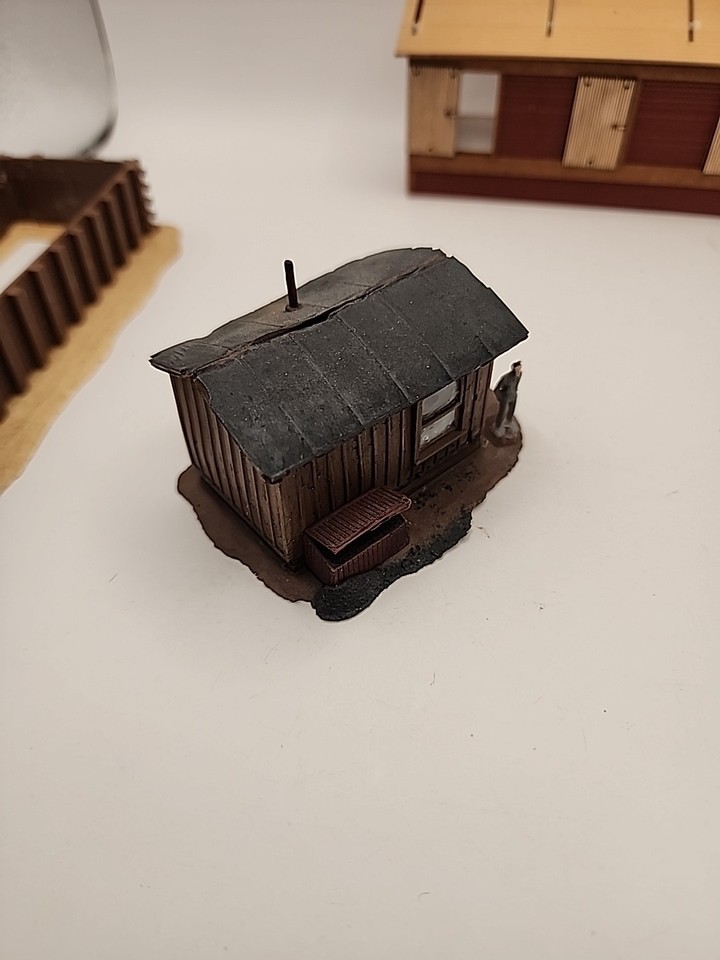 Vintage HO Scale Commercial Building Lot 6 Pieces Train Layout Diorama ...