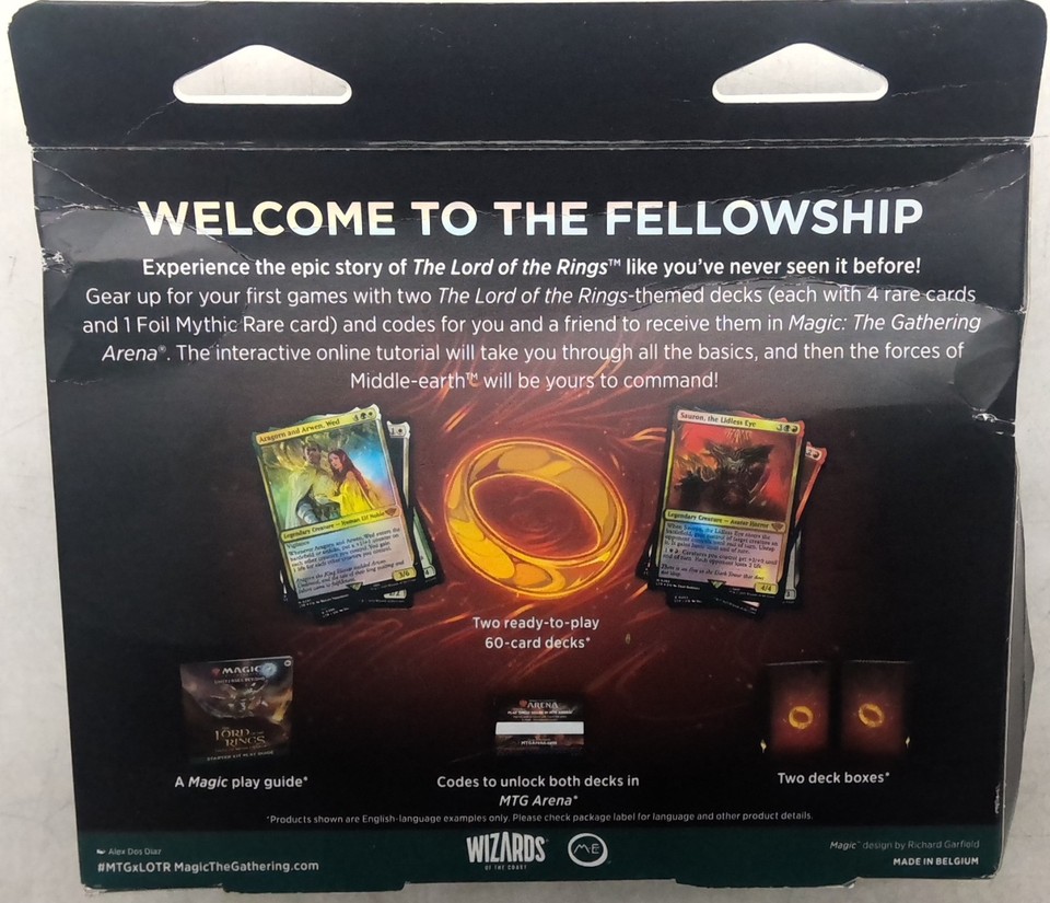 MTG STARTER KIT~ LORD OF THE RINGS (DAMAGED BOX) BRAND NEW & SEALED ...