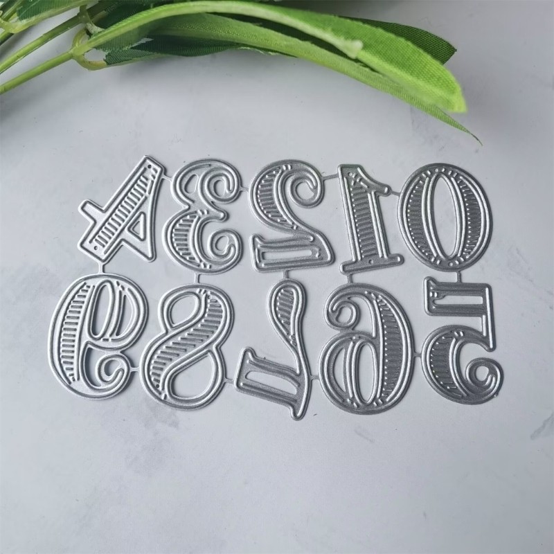 Numbers Embossing Die Cuts for Card Making DIY Paper Scrapbooking ...