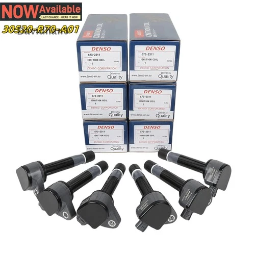 6Pcs Denso Ignition Coils 673-2311 For Honda Accord Odyssey 08-17 30520 ...