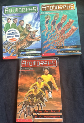 ANIMORPHS Book Lot The Exposed, The Attack, The Android, NEW ORIG OWN ...