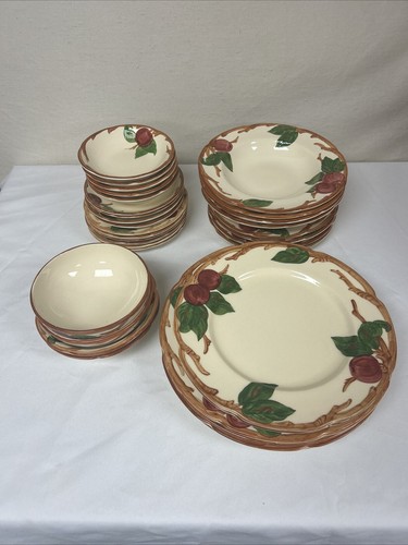 Franciscan Apple Dishware Set of 33 Pcs Plates and Bowls | eBay