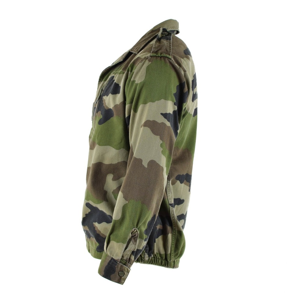 Genuine French army F2 combat jacket fatigue CE camo military issue ...