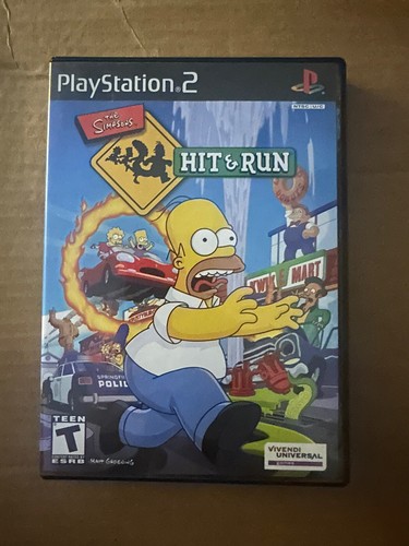 The Simpsons: Hit & Run (Sony PlayStation 2, 2003) PS2 Complete Black ...