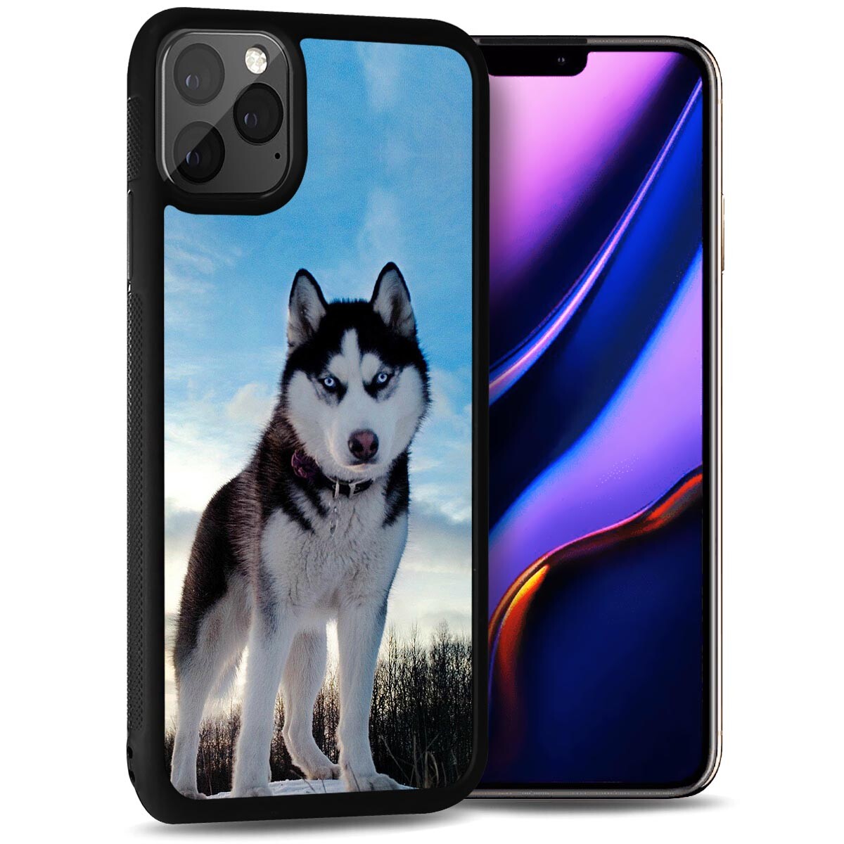 ( For iPhone 11 ) Back Case Cover AJ12267 Husky Dog | eBay