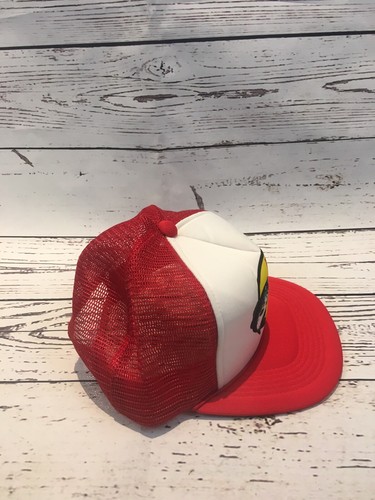 Vintage Bass Pro Shops Fish Logo Mesh Trucker Red Fishing Hat Cap ...