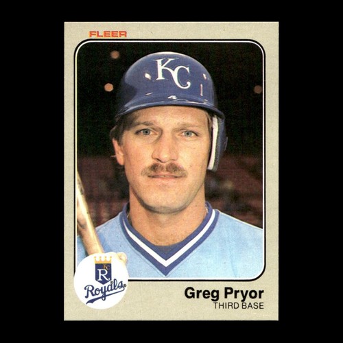 Greg Pryor 1983 Fleer Kansas City Royals #121 NM-MT Vintage! | eBay