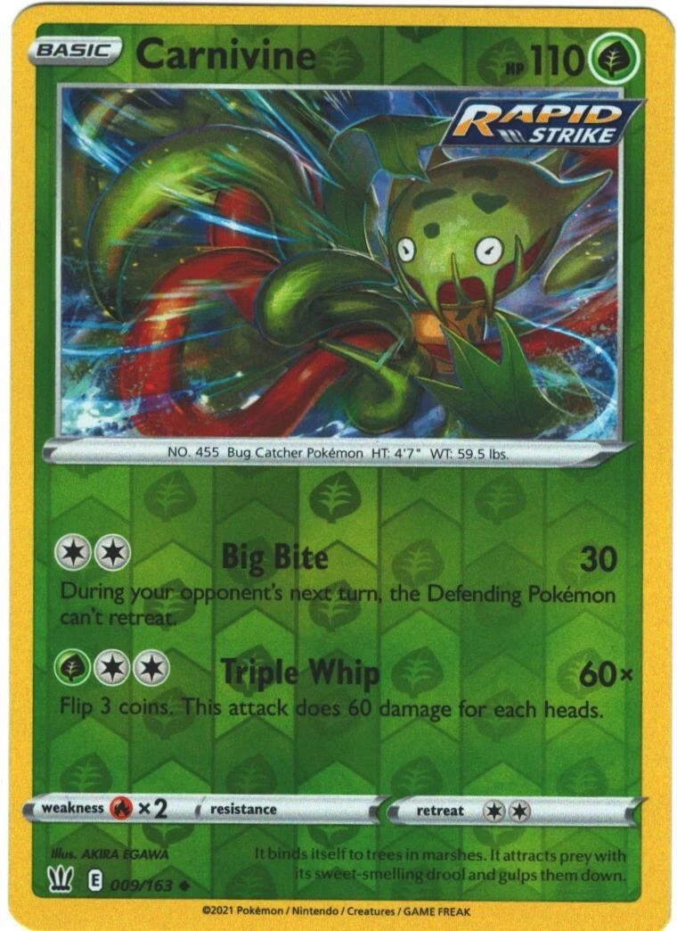 Carnivine Pokemon Cards