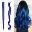 10 peices Highlight Clip In Colored Hair Extension Color Strip Straight ...