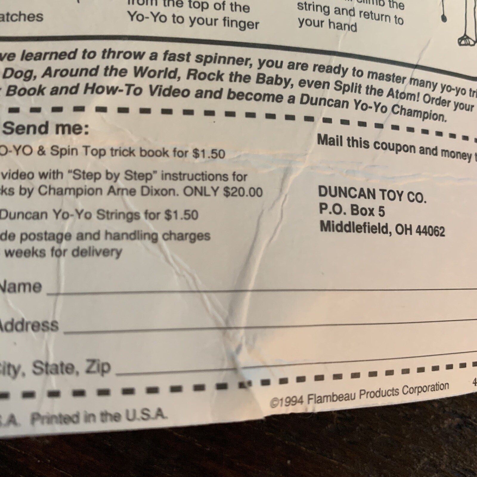 DUNCAN 5 REPLACEMENT YO YO STRINGS Sealed 3276NP White MADE in USA 1994 ...