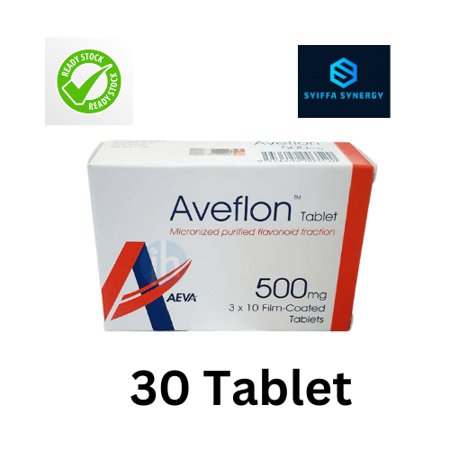 30'S Tablets AVEFLON 500mg Treatment For Hemorrhoids/Piles ORIGINAL | eBay