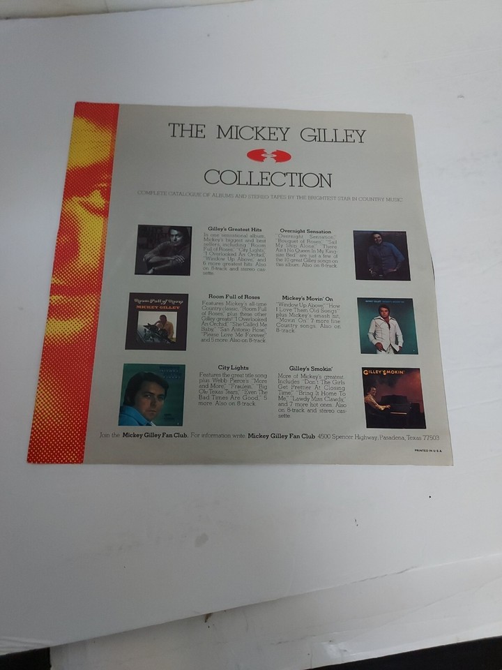 Vinyl Record LP Mickey Gilley Gilley's Greatest Hits Volume 1 VG | eBay