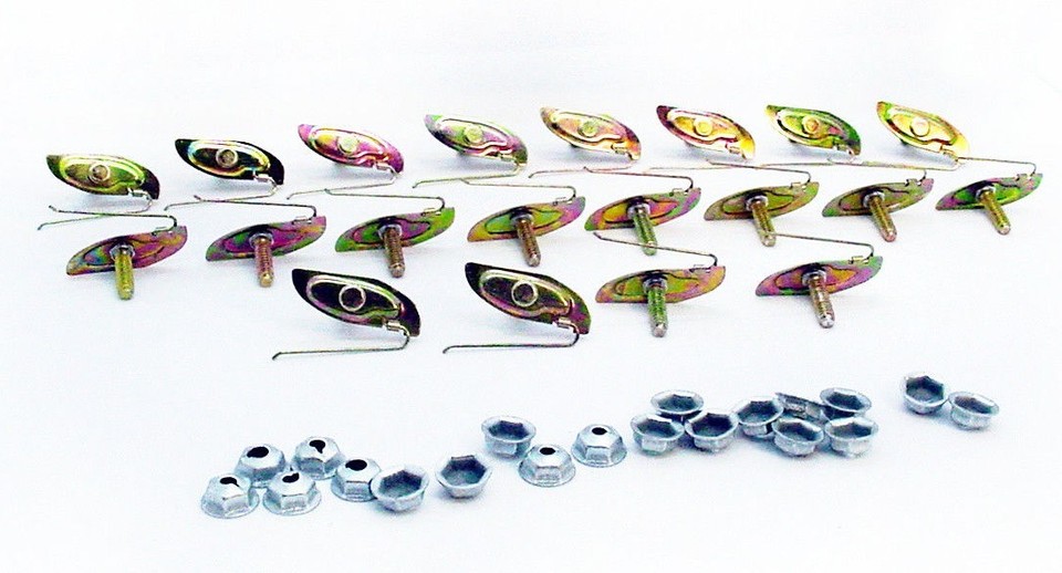 20x Chevrolet 1-3/8" x 1/2" Body Side Molding Trim Clips Retainers ...