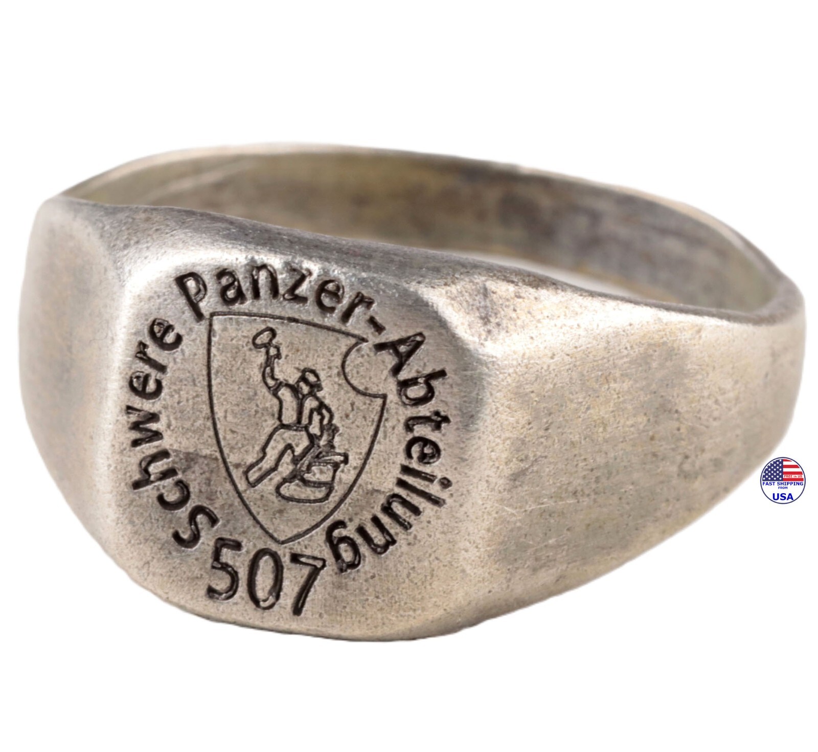 WW2 Ring Armored force WWII Tank Panzer wehrmacht sig… - Gem