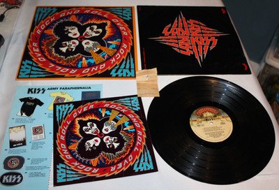 KISS Rock and Roll Over LP 1976 Sticker Order Form Army Sleeve Vinyl ...