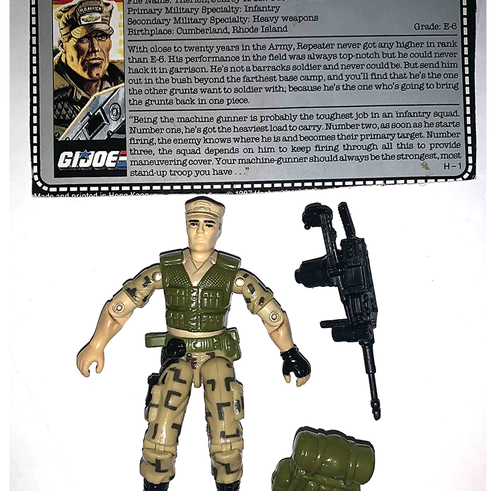 GI JOE ARAH REPEATER 1988 COMPLETE WITH CARD HASBRO VINTAGE | eBay