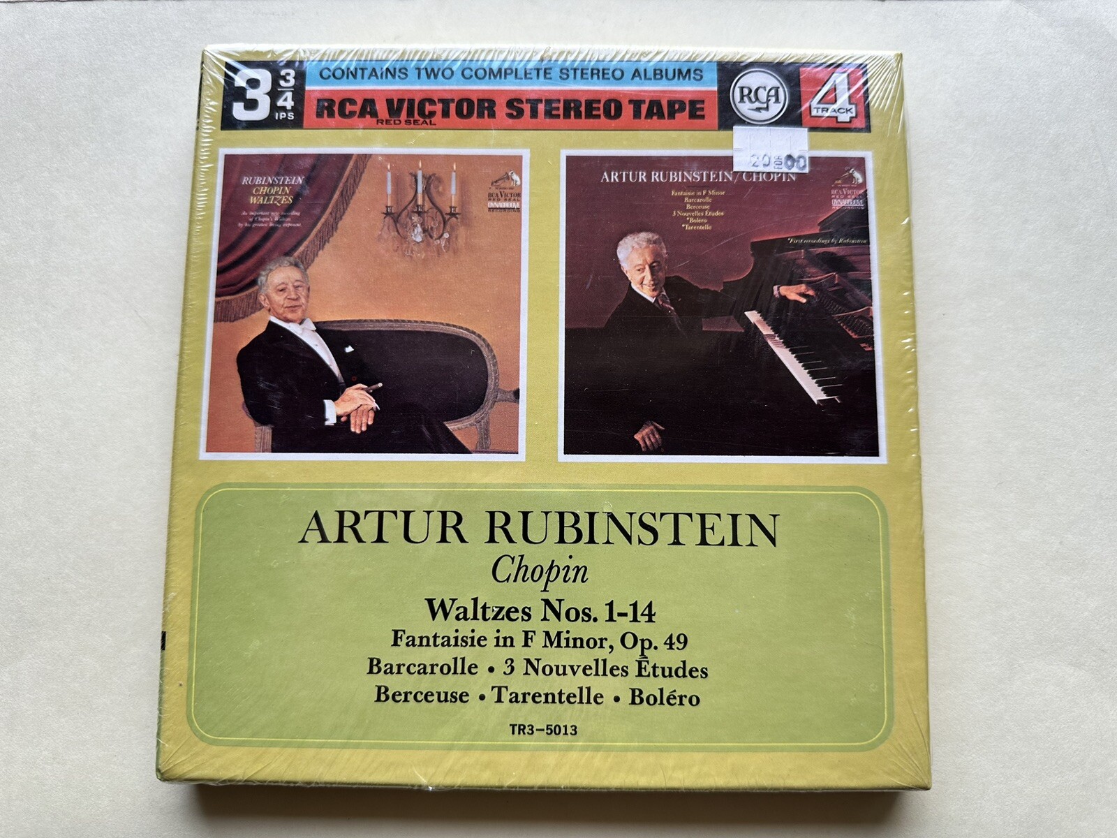 Artur Rubinstein Chopin Waltzes / Chopin 1967 Reel 3 ¾ ips 4-Track ...
