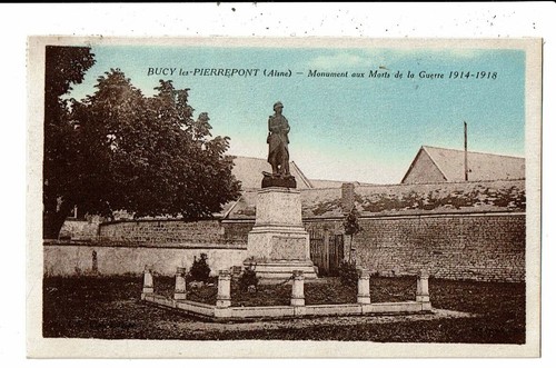 CPA-Carte Postale-France- Bucy-lès-Pierrepont-Monument aux morts de 14 ...