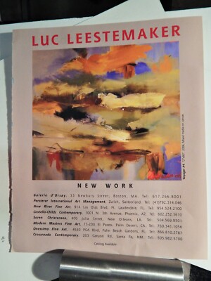 LUC LEESTEMAKER ART PIECE VTG ORIG 2006 ADVERTISEMENT | eBay