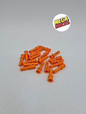 LEGO LOT 20 X 2M FRIC SNAP W CROSS HOLE ORANGE REF 65304 / 6347790 ...