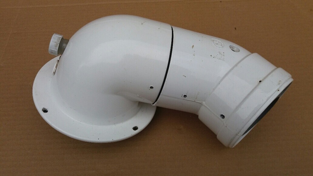 GLOWWORM / BRITISH GAS BOILER FLUE ELBOW WITH 125 DEGREE ELBOW ...